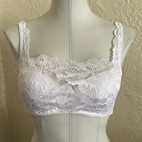 Soma | Intimates & Sleepwear | Soma Oh My Gorgeous Lace Cami Bra White ...